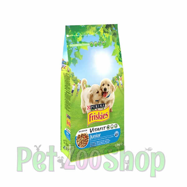 Friskies Junior Piletina, Mleko i Povrće 15kg – Hrana za Štence + Besplatna Dostava
