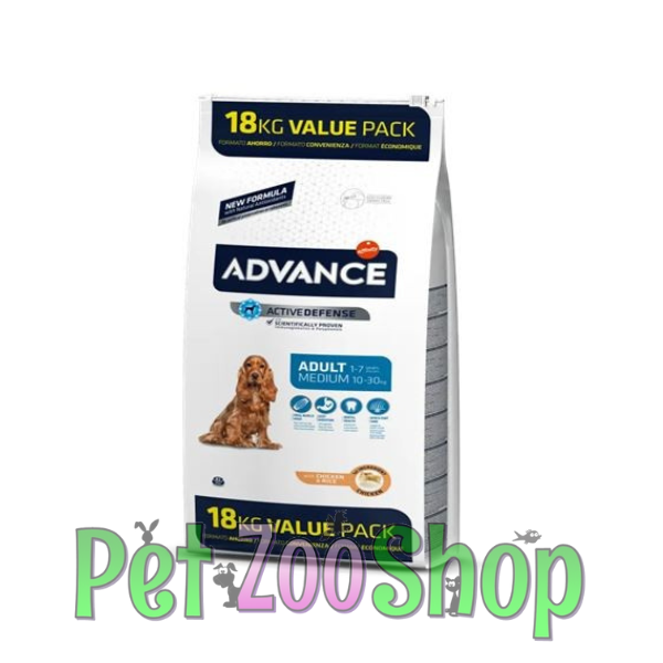 Advance Dog Medium Adult, 15+3kg GRATIS