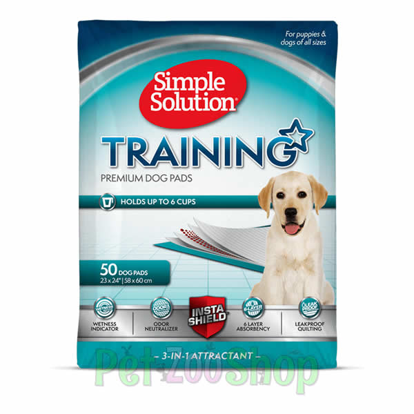 Simple Solution Pelene za pse Puppy Training Pads, 55x56cm