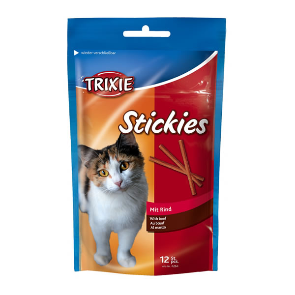 Trixie: Poslastica za mačke Stickies govedina/živina, 25 gr
