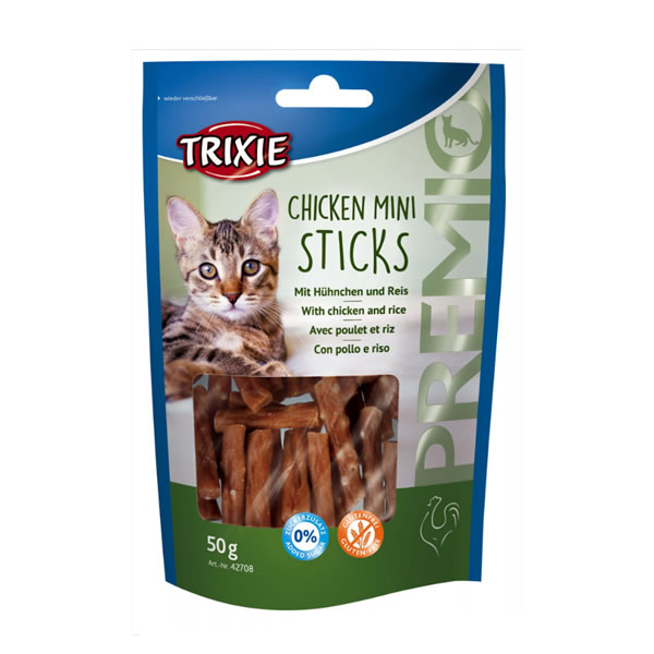 Trixie: Poslastica za mačke PREMIO Chicken Mini Sticks, 50 gr