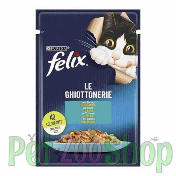 Felix: Kesica za mačke s tunjevinom u želeu, 85g