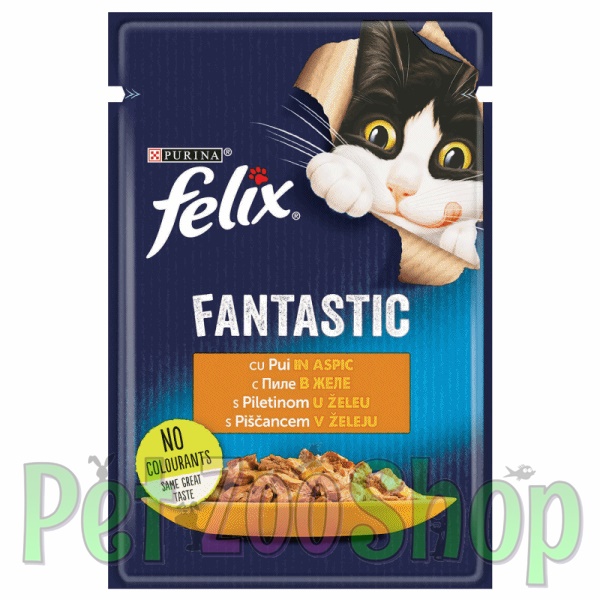 Felix: Kesica za mačke s piletinom u želeu, 85g