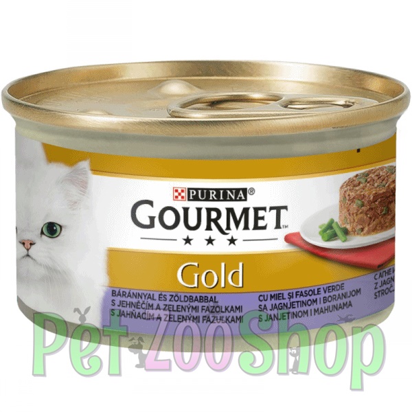 Gourmet Gold Konzerva za Mačke Jagnjetina i Boranija Savoury Cake 85g