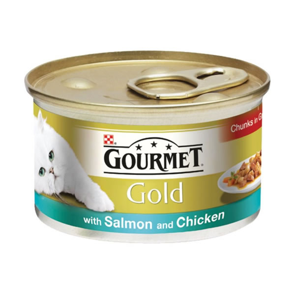 Gourmet Gold: Konzerva za mačke Losos i Piletina , 85g