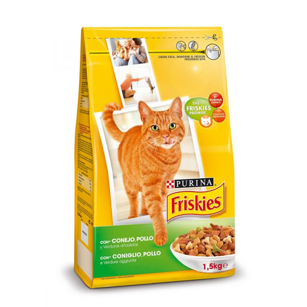 Friskies: Briketi za mačke Adult Zečetina, Piletina i Povrće, 10kg