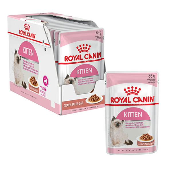 Kesice za mačiće Kitten u sosu/želeu,12 x 85 gr Royal Canin