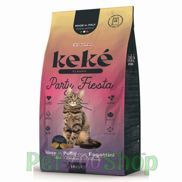 Giuntini Pet Hrana za mačke Kekè Party Fiesta, 10 kg