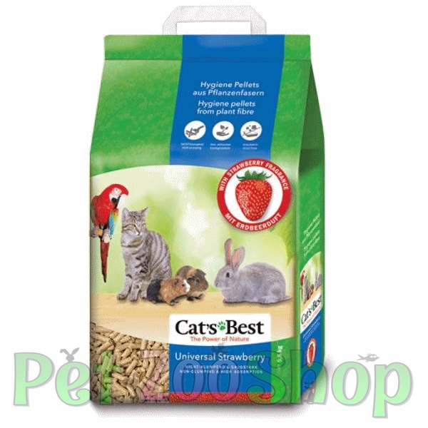 Cats’s Best Ekološki pesak (posip) Univerzal Strawberry (jagoda), 10 l