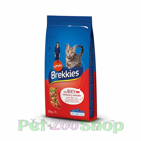 Brekkies Cat Mix Beef, 15 kg