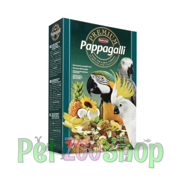 Padovan: Hrana za velike papagaje Premium Papagali, 500 gr