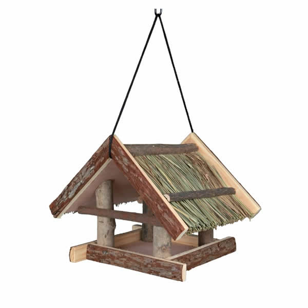 Trixie Drvena viseća kućica-hranilica za ptice, 25*25*25cm