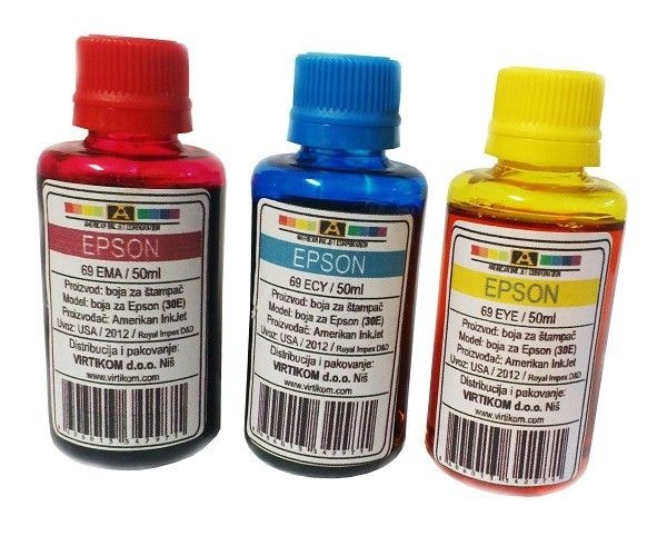 American Inkjet mastilo za Epson 69ECY 69EMA 69EYE ( 30E/Z )