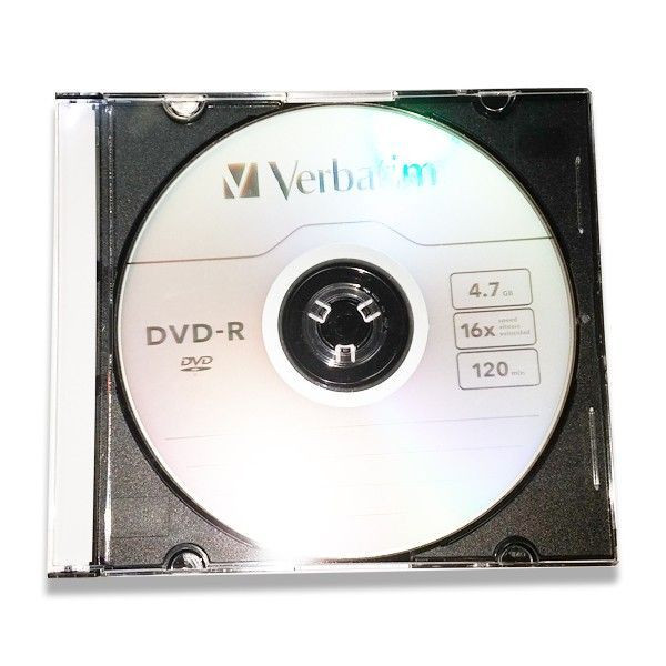 Verbatim 43808 DVD-R 4.7GB 16X slim case bez kartončića ( 5516SX/Z )