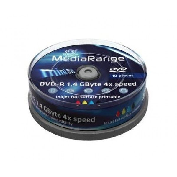 MediaRange MR430 DVD-R 8CM FFACE PRINTABLE 1.4GB ( 5509MP10/Z )
