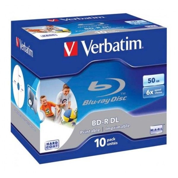 Verbatim 43736 43735 Blu-Ray 50GB 6X WIDE printable ( 5250P/Z )