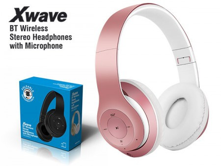 XWave BT Stereo slusalice sa mikrofonom v4.2 FM microSD Baterija 200mAh Pink ( MX350 pink )