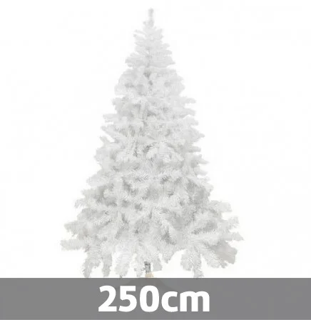 Bela novogodišnja jelka 250 cm