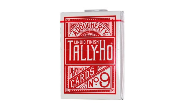 Bicycle Tally-Ho Half Fan Back Karte - Crvene ( 1006704R )