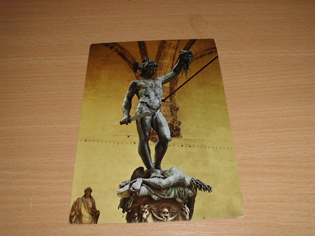 Razglednica - Firenca - Statua Persej - čista