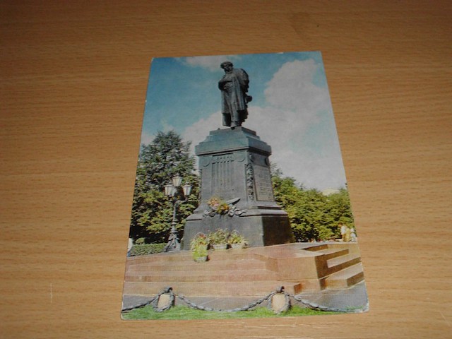 Razglednica - Rusija - Statua Puškin