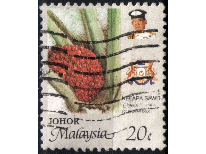 kt221t 25.okt1986 Malaysia(Johor) Mi187A(-o-)1/7