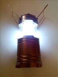 LED solarna kamping lampa - fenjer