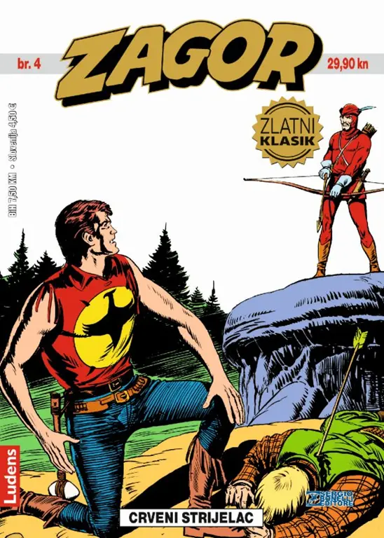 Ludens Zagor zlatni klasik 4: Crveni strijelac (korica A)