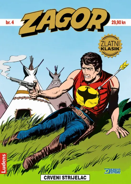 Ludens Zagor zlatni klasik 4: Crveni strijelac (korica B)