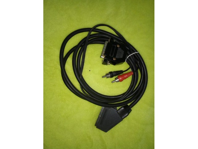 Kabel SCART to 25 pinski serial ženski+audio činč 1.5m