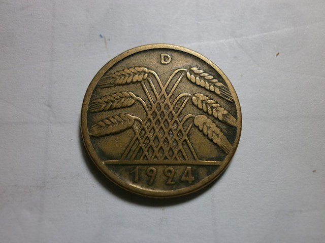 10 RENTENPFENNIG 1924 D