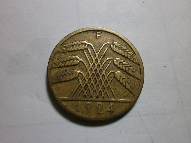 10 RENTENPFENNIG 1924 F