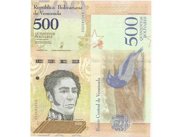 Venezuela 500 bolivares 2018. UNC