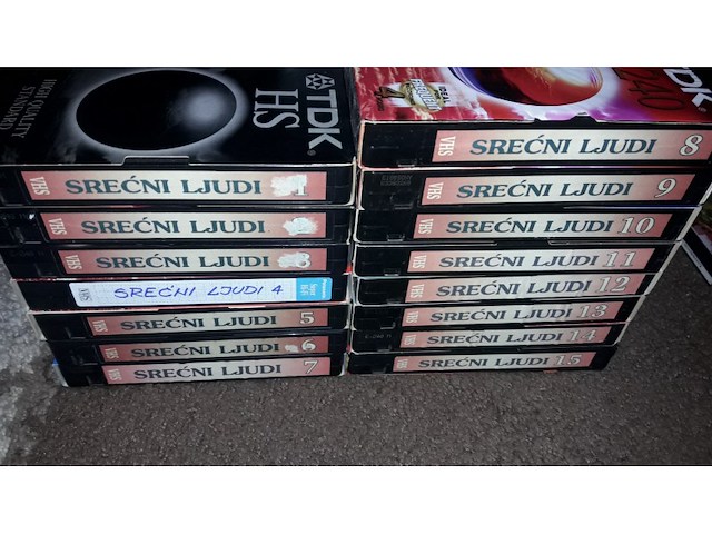 Srecni ljudi , kompletna serija na 15 VHS kaseta