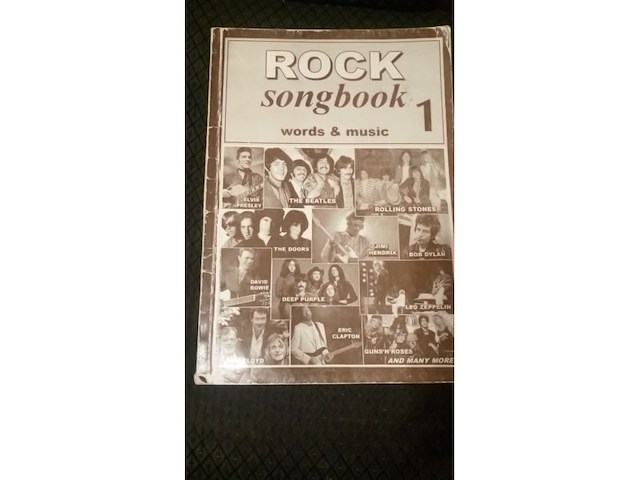 ROCK SONGBOOK WORDS MUSIC 1