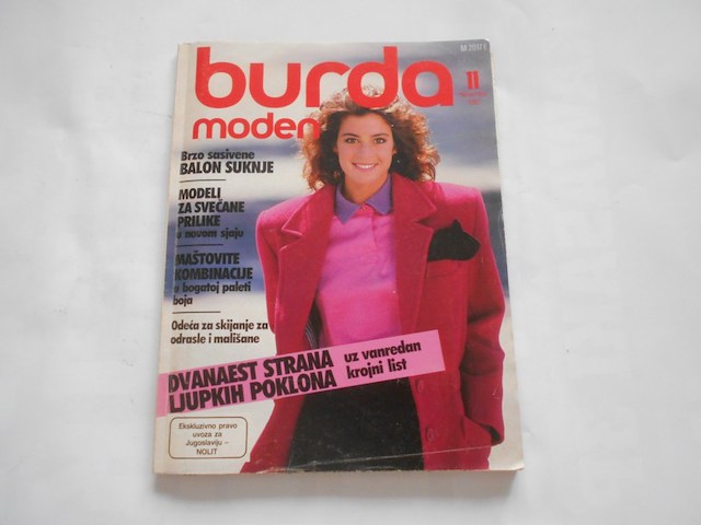 Burda moden   11/1987  nemački + prevod +šeme