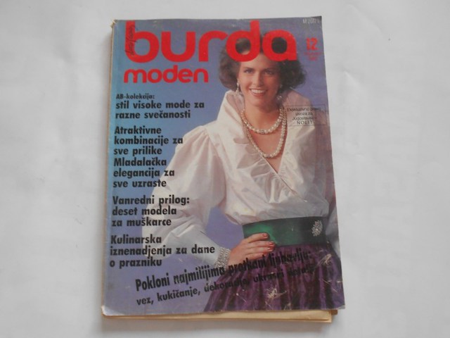 Burda moden   12/1985  nemački + prevod +šeme