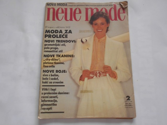 Neue mode 2/1980. nemački + prevod +šeme