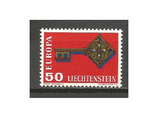 Liectenstein 1968. EVROPA CEPT cista