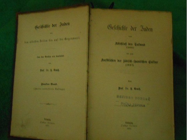 Geschichte der Juden 500-1027.g `ISTORIJA JEVREJA`