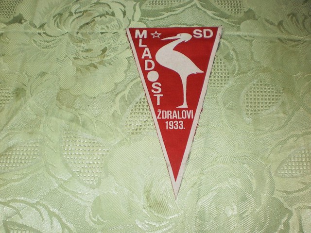 SD Mladost Zdralovi 1933 - stara zastavica - 17x10 sm