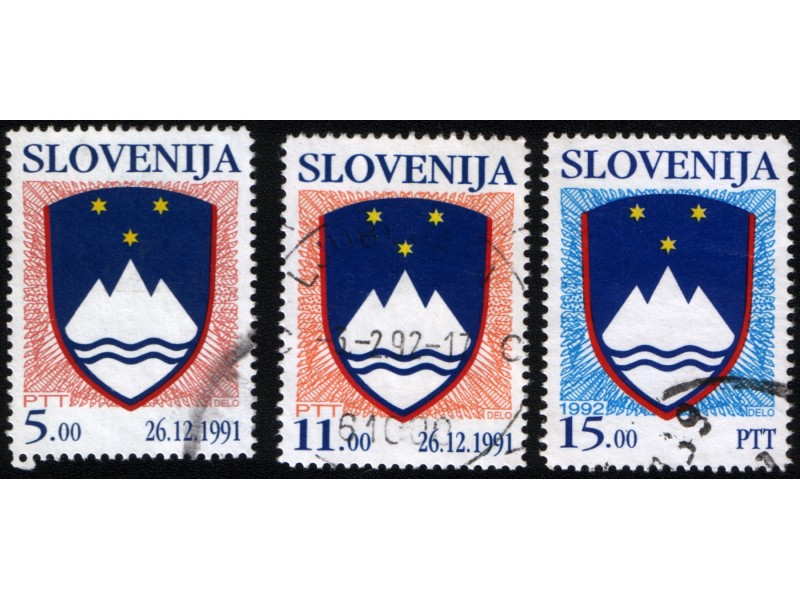 kt286s 1991-2 Slovenija Mi4-5,16 (-o-)