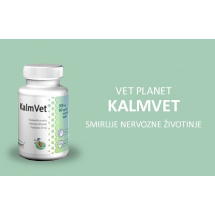 KALMVET KAPSULE 60kom
Vet Planet: KalmVet smiruje nervozne životinje