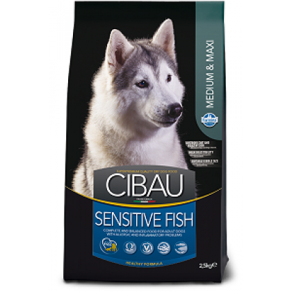 CIBAU Superpremium Fish Sensitive Medium&Maxi 10+2kg