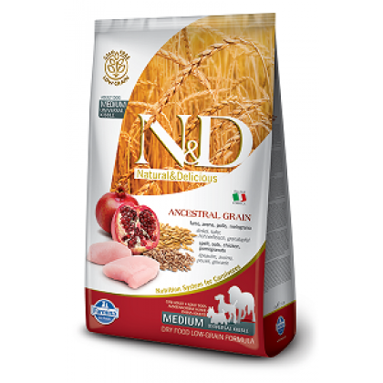 FARMINA N&D LOW GRAIN MEDIUM ADULT Chick.&Pomeg. 2.5kg