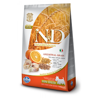 FARMINA N&D LOW GRAIN MINI ADULT Codf.&Orange 2.5kg