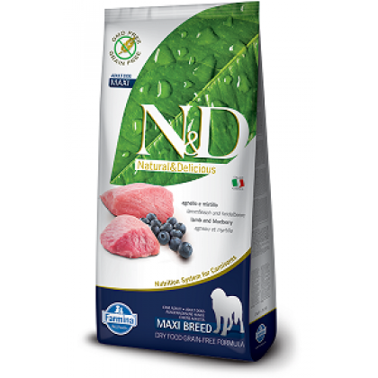 FARMINA N&D PRIME MAXI ADULT Lamb&Blueberry 12kg