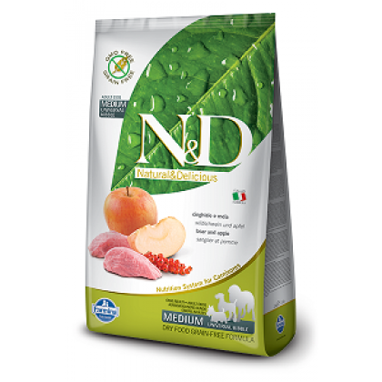 FARMINA N&D PRIME MEDIUM ADULT Boar&Apple 0.8kg