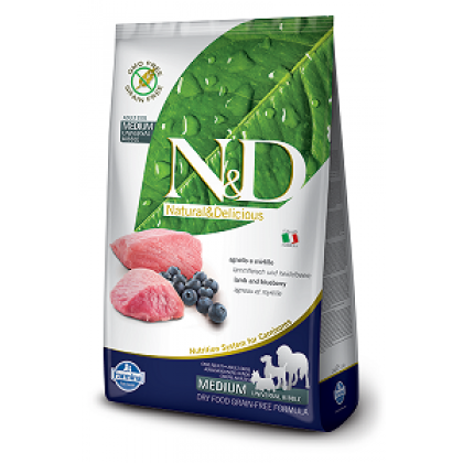 FARMINA N&D PRIME MEDIUM ADULT Lamb&Blueberry 0.8kg