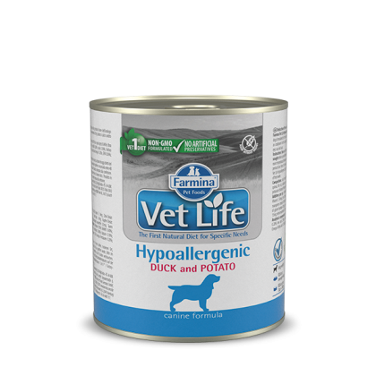 HYPOALLERGENIC DUCK and POTATO 300gr KONZERVA Farmina Vet Life